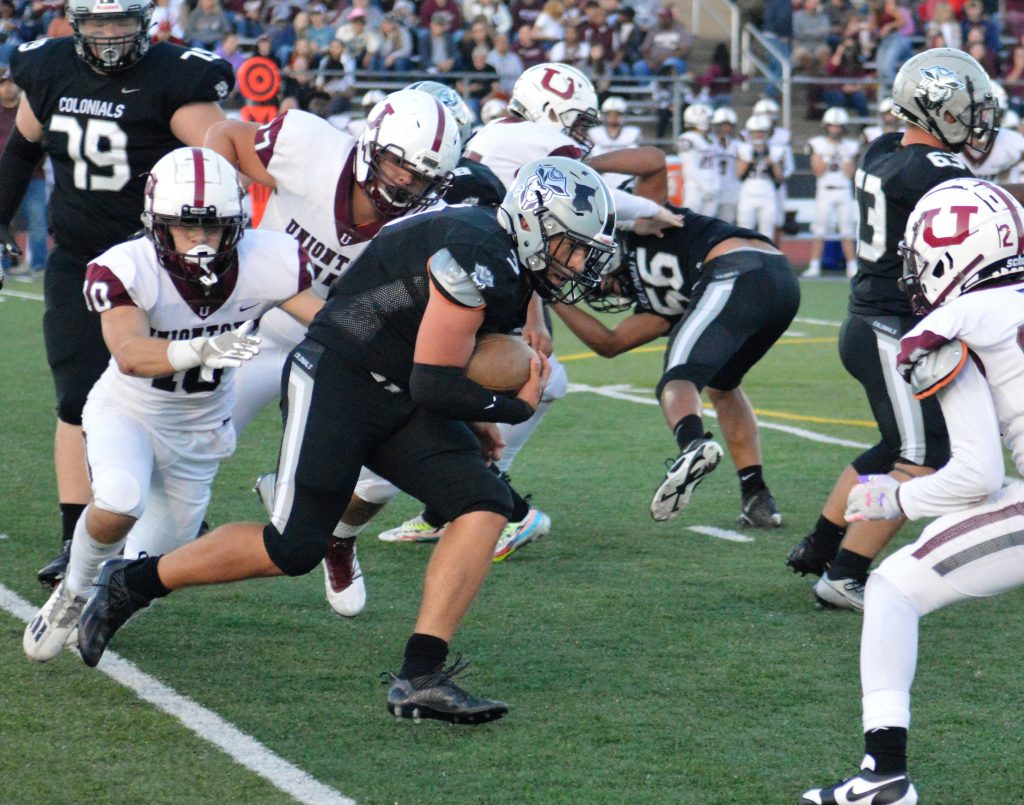 Packing a punch: Potkul paves way for Colonials’ 36-0 win over ...